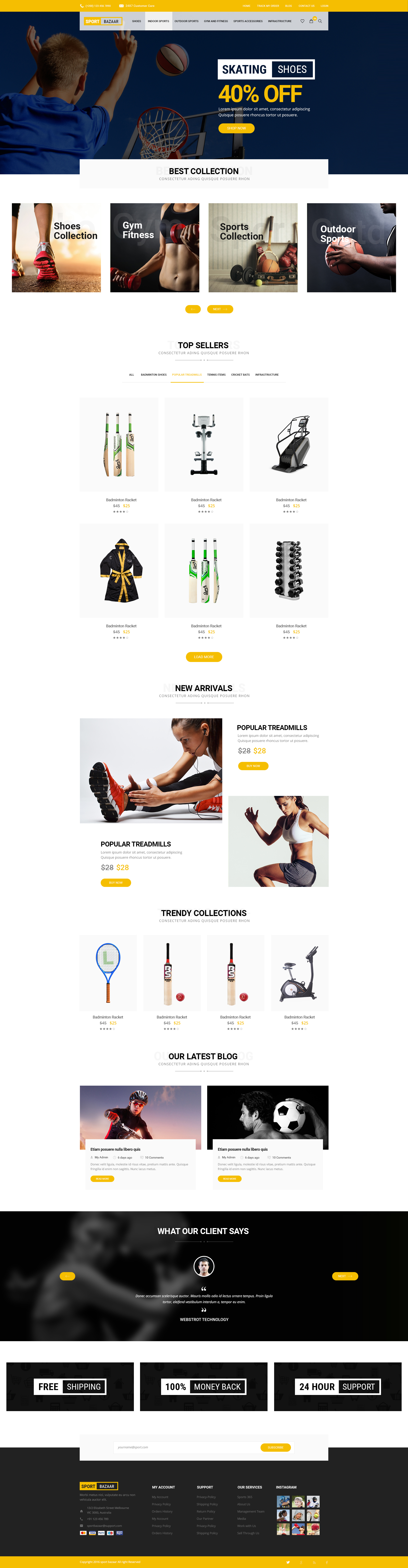 Sports Bazaar - Sports Ecommerce PSD Template by momo_designs | ThemeForest